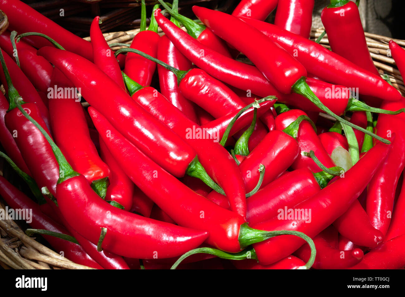 Red hot chili peppers background Stock Photo - Alamy