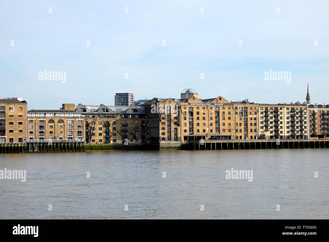 Row of historical buildings converted into modern apartments ...