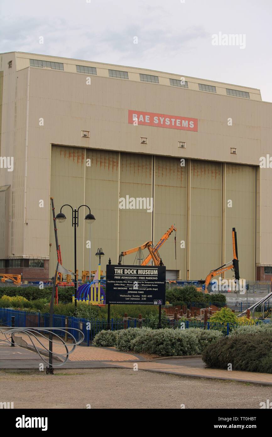 Barrow In Furness, Cumbria, UK. BAE Systems, Submarine Builders. The ...