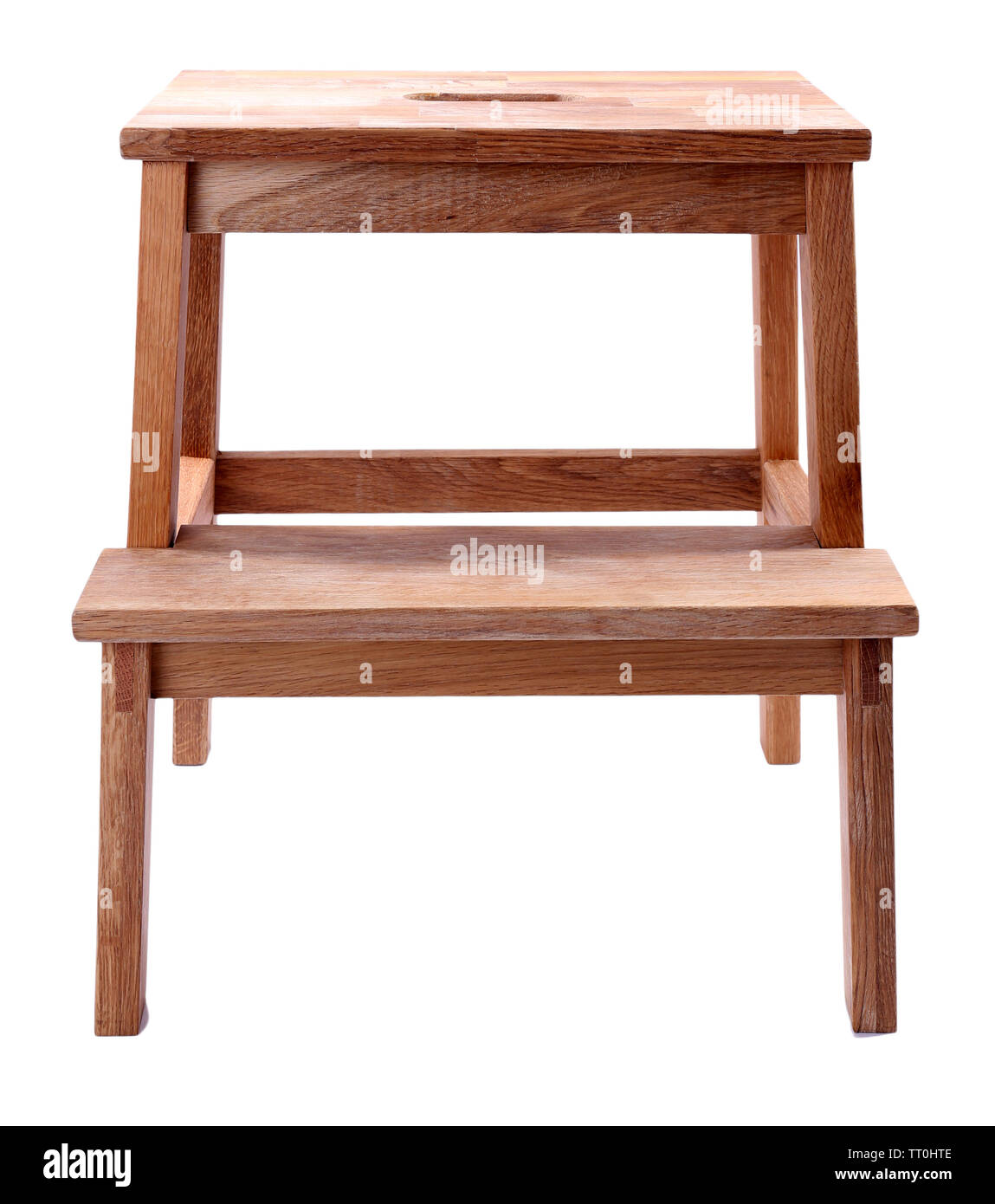 Small wooden ladder, isolated on white Stock Photo - Alamy