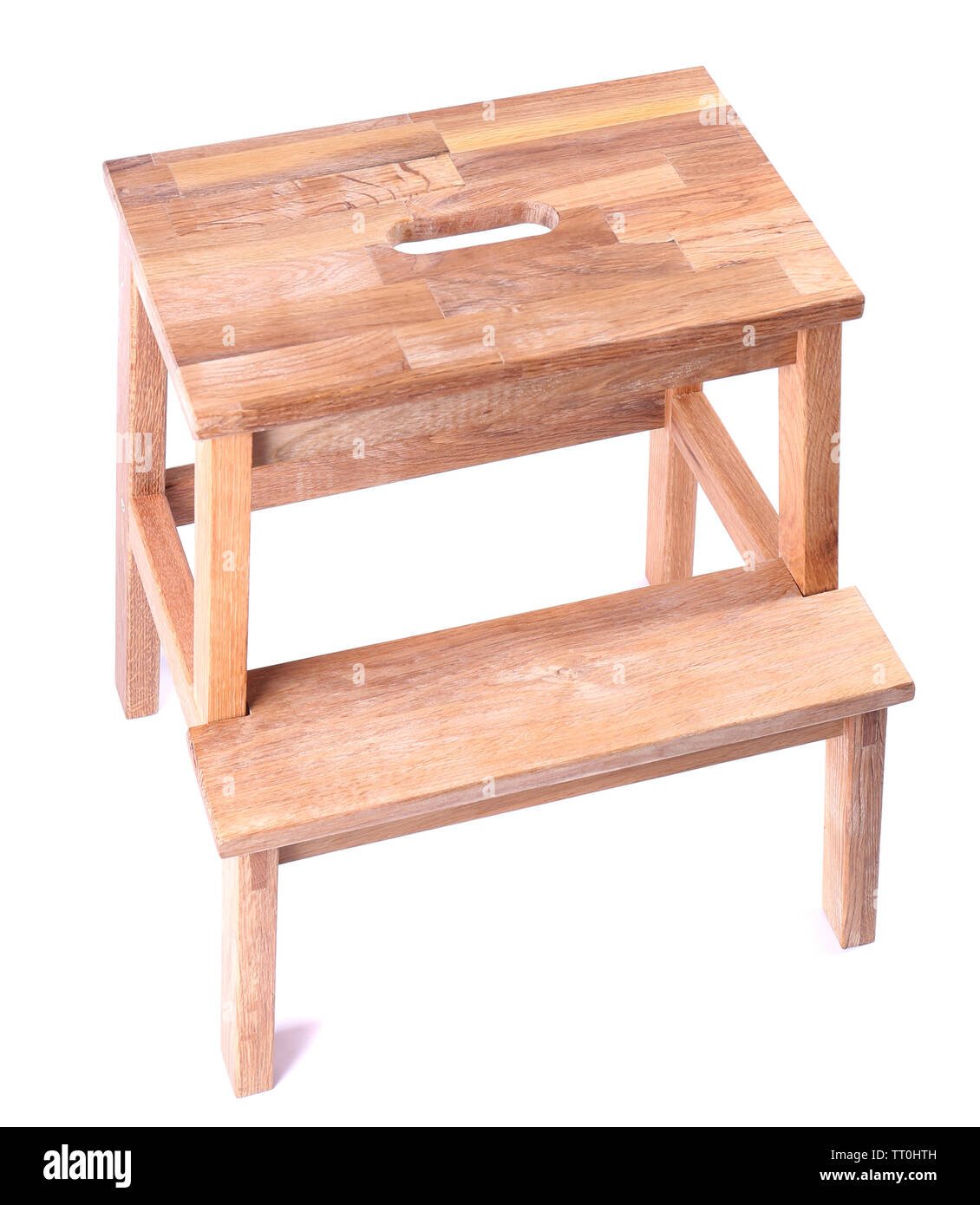 Small wooden ladder, isolated on white Stock Photo - Alamy