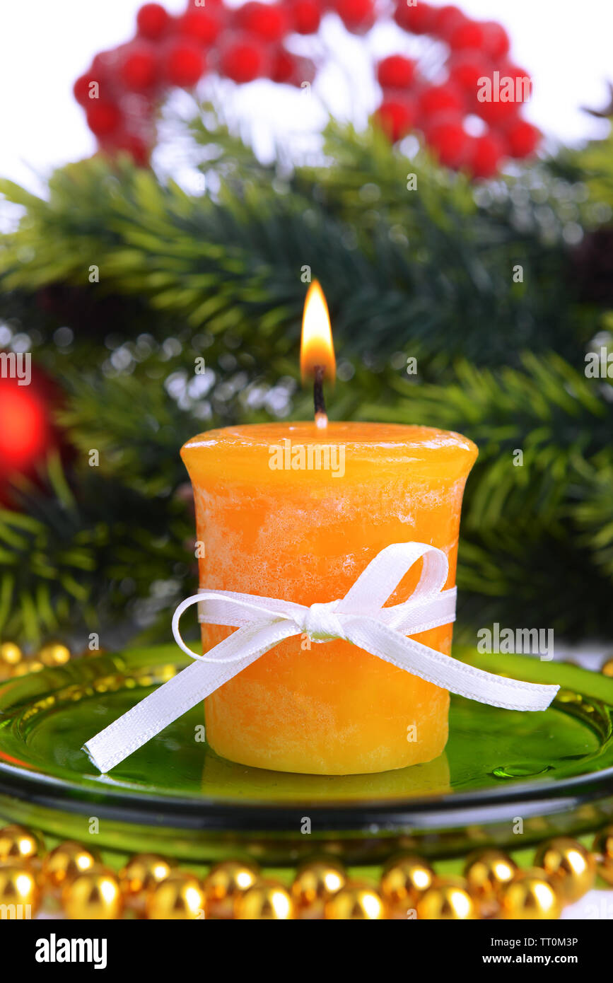 Candle close up Stock Photo - Alamy