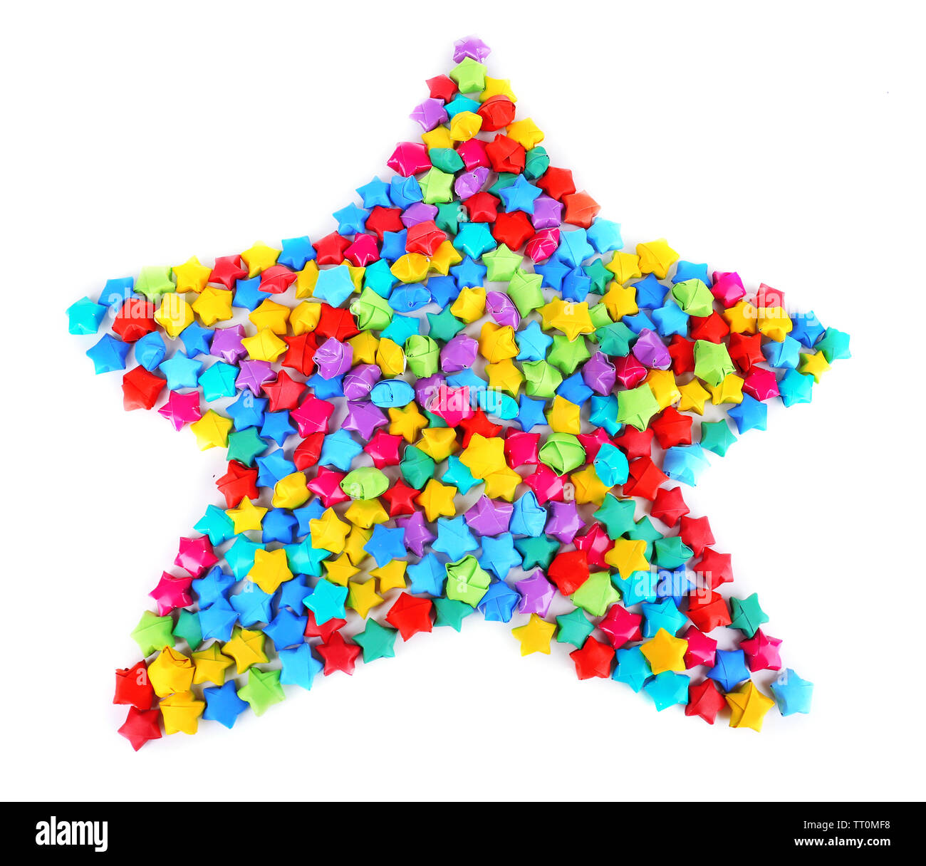 Stars on blue paper Cut Out Stock Images & Pictures - Alamy
