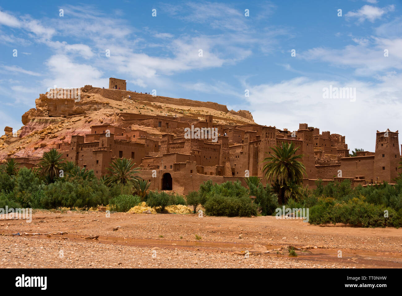 clay buildings in moroccan berber fortress Aït Benhaddou Stock Photo ...