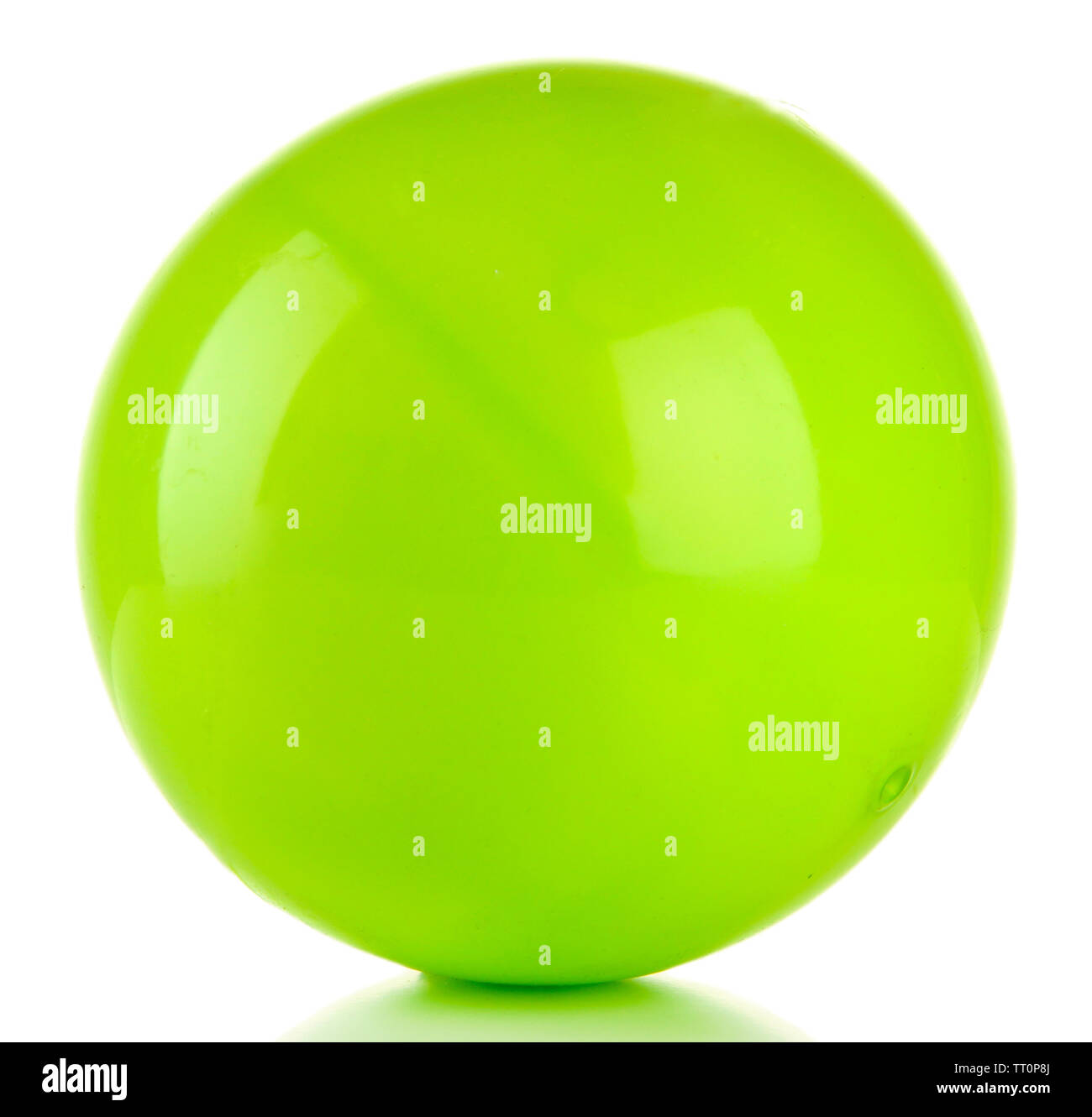 Bright green ball isolated on white Stock Photo - Alamy