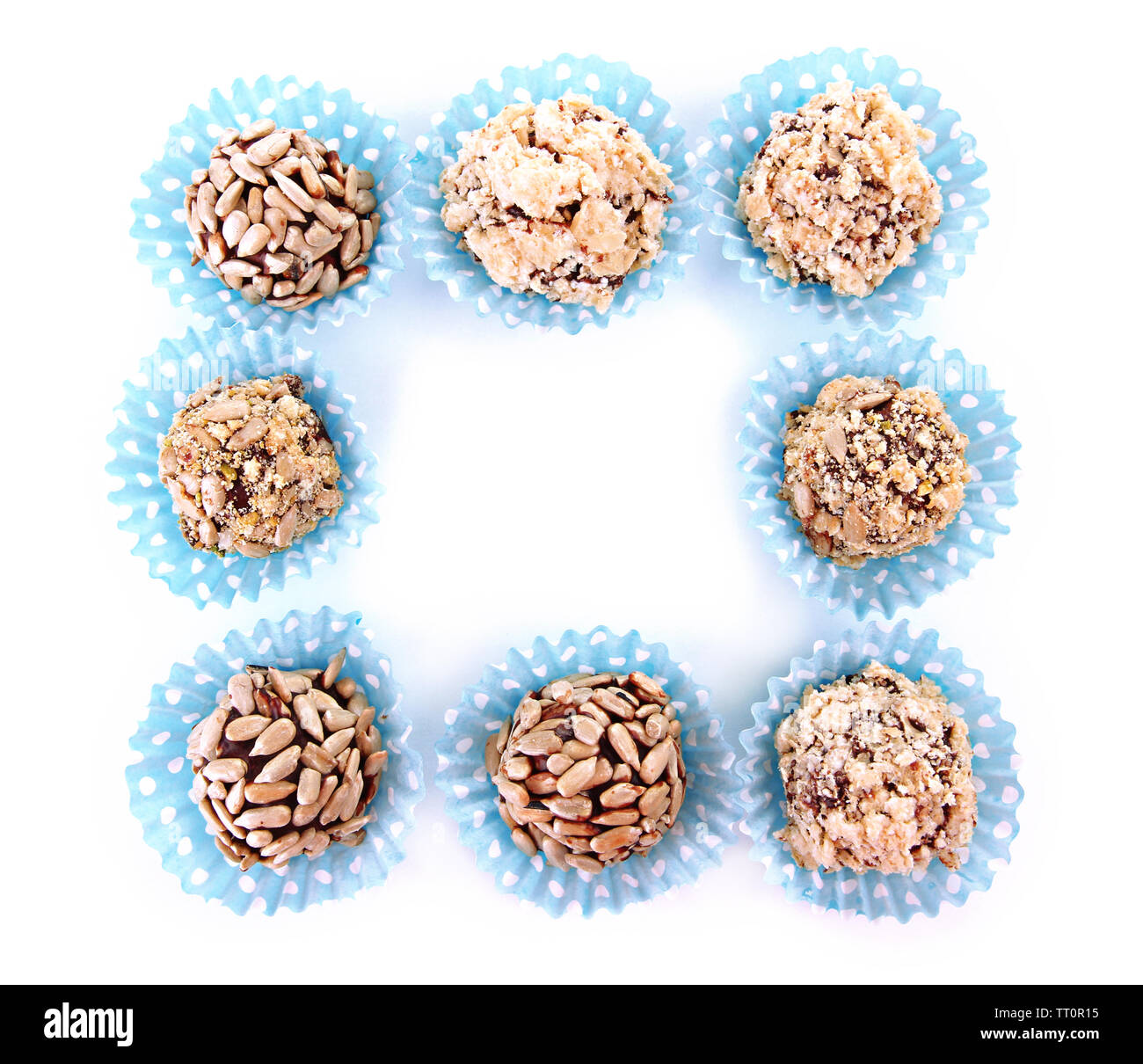 Set of chocolate candies, isolated on white Stock Photo - Alamy