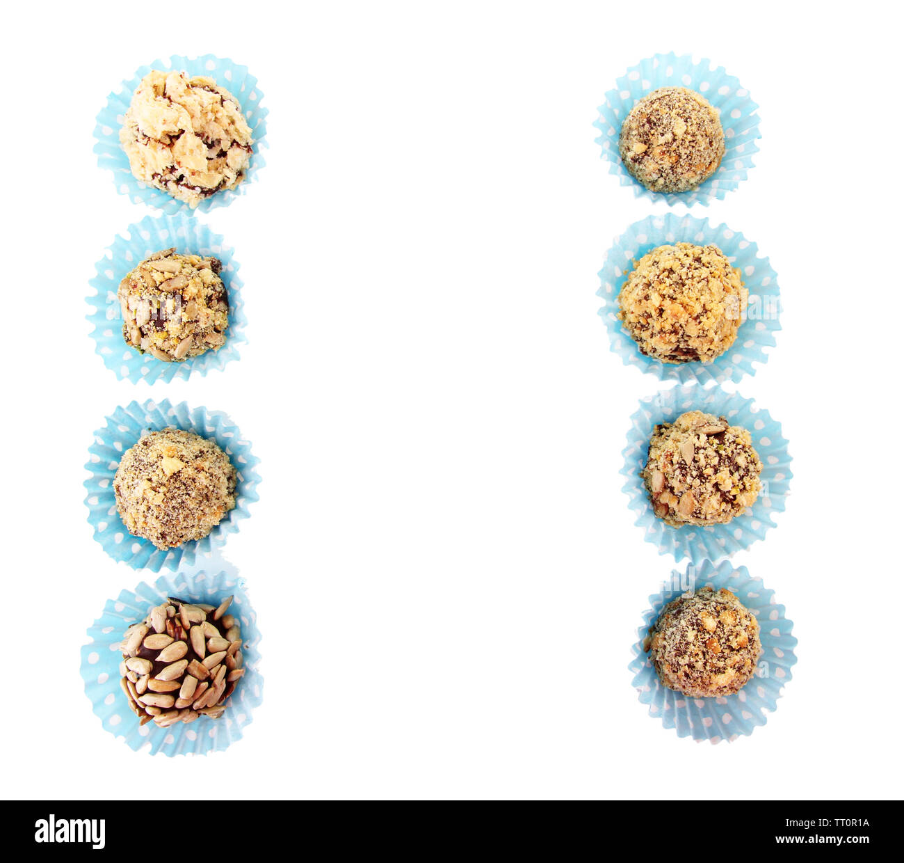 Set of chocolate candies, isolated on white Stock Photo - Alamy