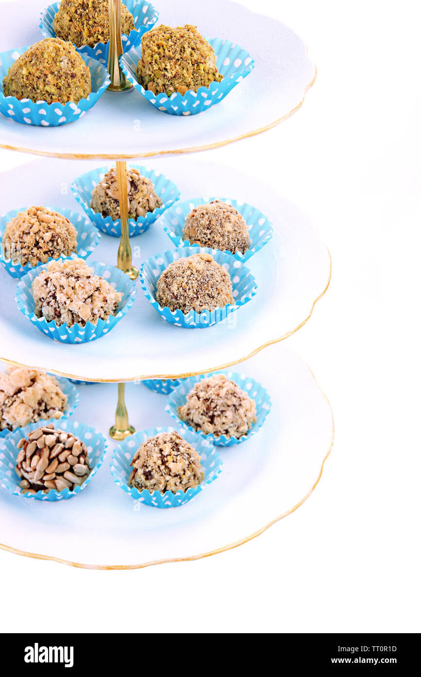 Set of chocolate candies, isolated on white Stock Photo - Alamy