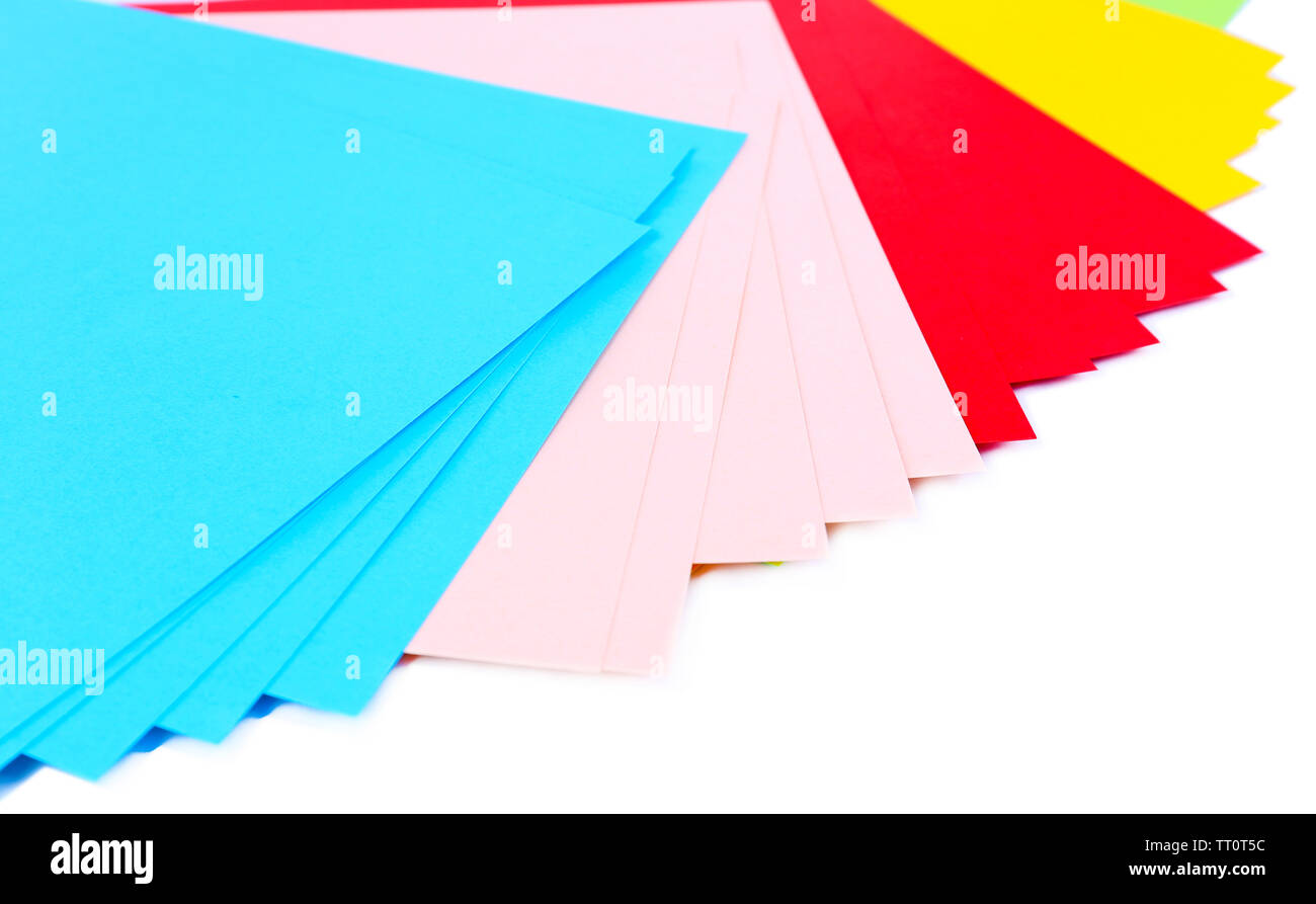 Colorful art paper close up Stock Photo - Alamy