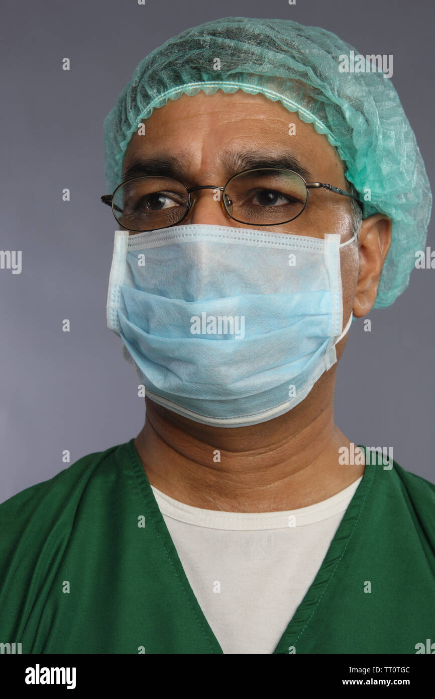Close up of an Indian male surgeon Stock Photo - Alamy