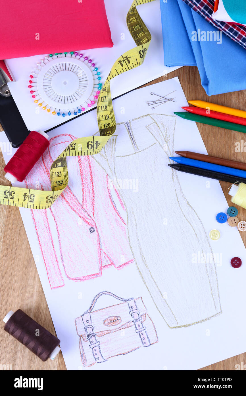 Fashion designer close up Stock Photo - Alamy