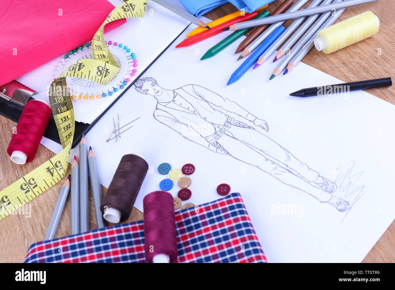 Fashion designer close up Stock Photo - Alamy