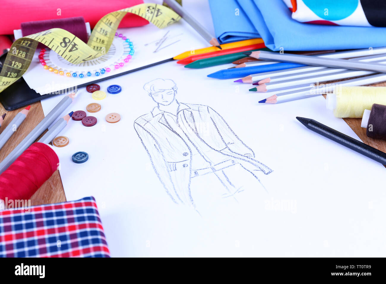 Fashion designer close up Stock Photo - Alamy