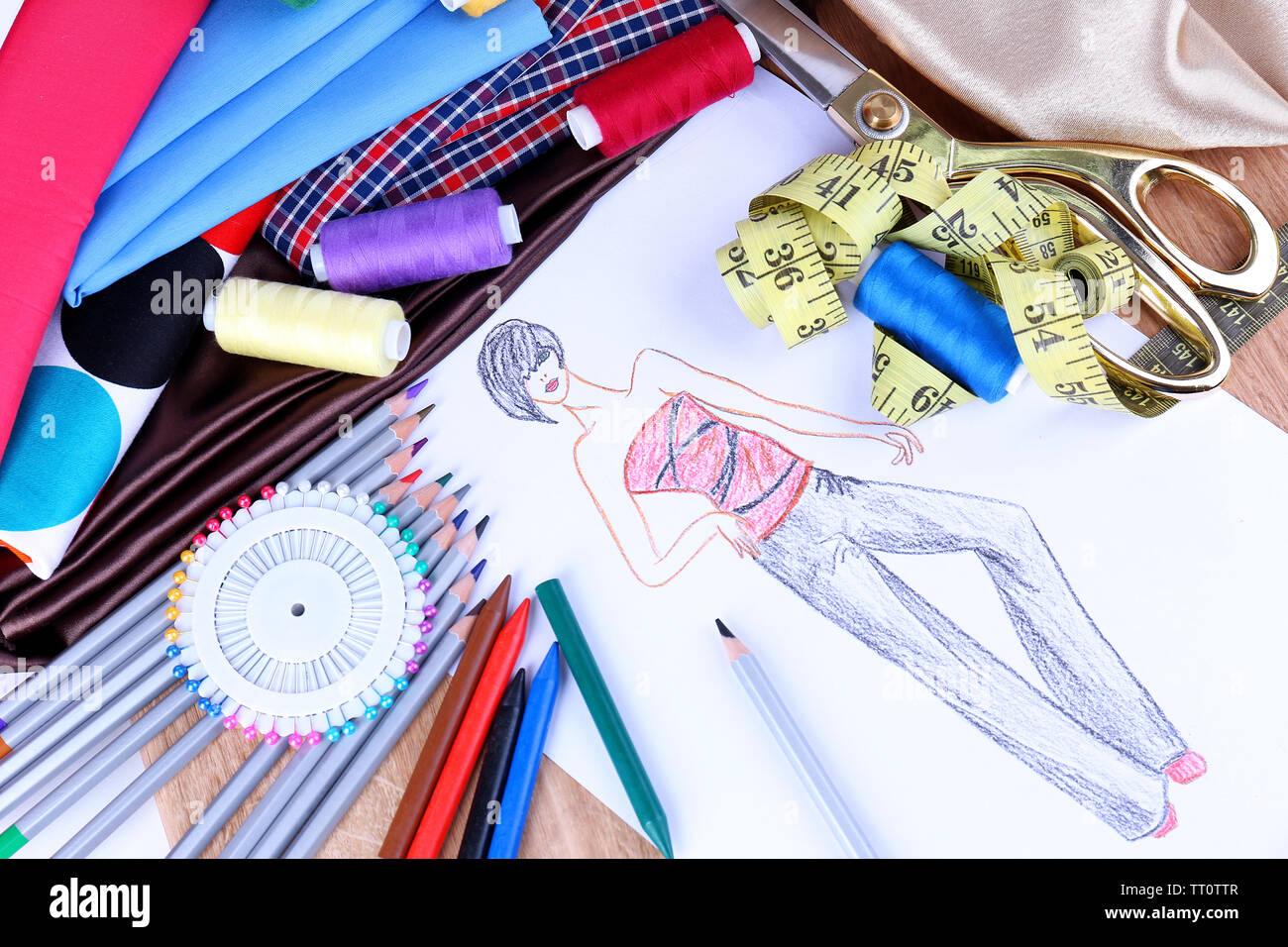 Fashion designer close up Stock Photo - Alamy