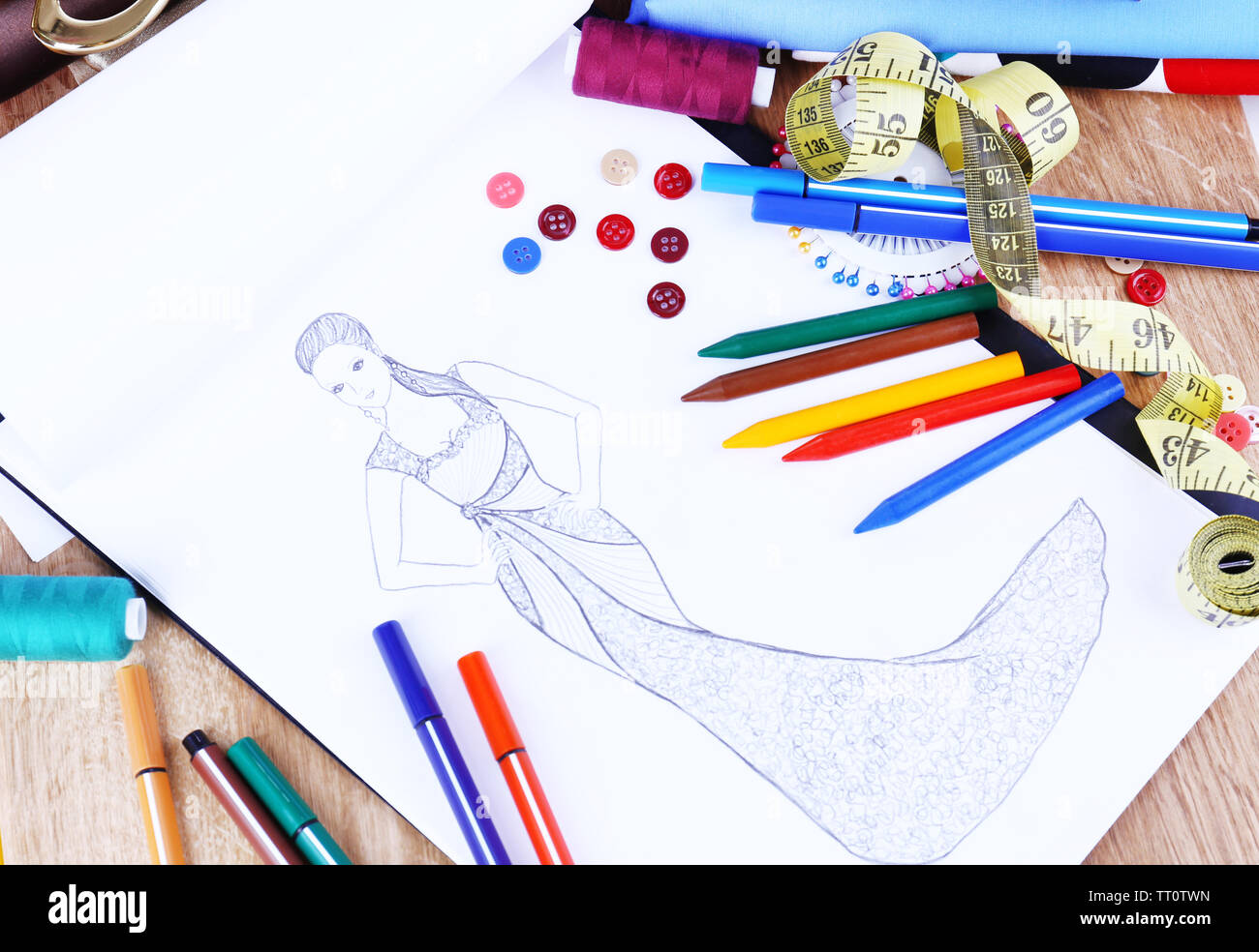 Fashion designer close up Stock Photo - Alamy