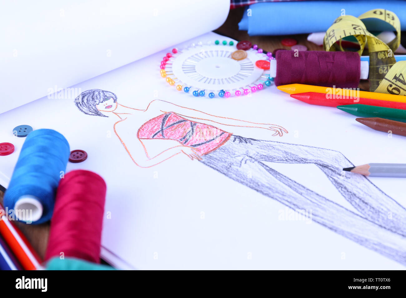 Fashion designer close up Stock Photo - Alamy