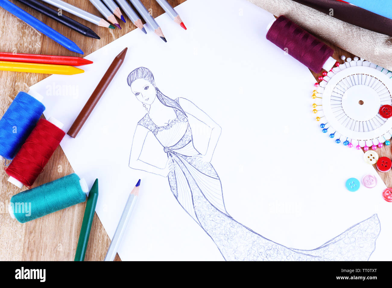 Fashion designer close up Stock Photo - Alamy