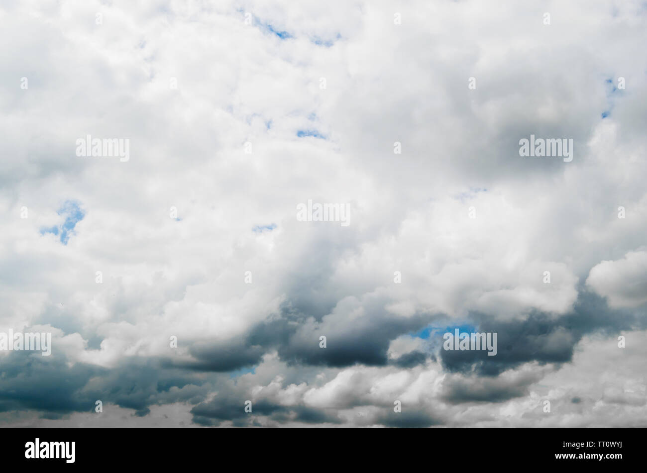 Storm clouds against a bright blue sky.Approaching storm front Stock ...