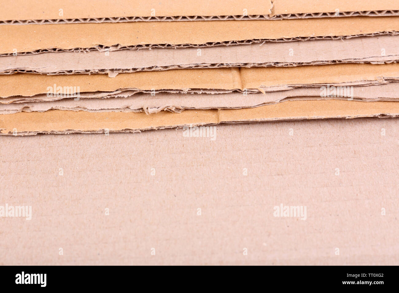 Cardboard for recycling close-up Stock Photo - Alamy