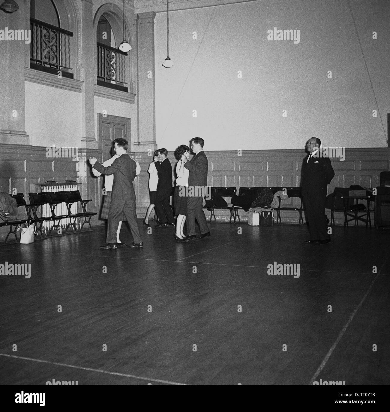 Ballroom dance classes Black and White Stock Photos & Images - Alamy