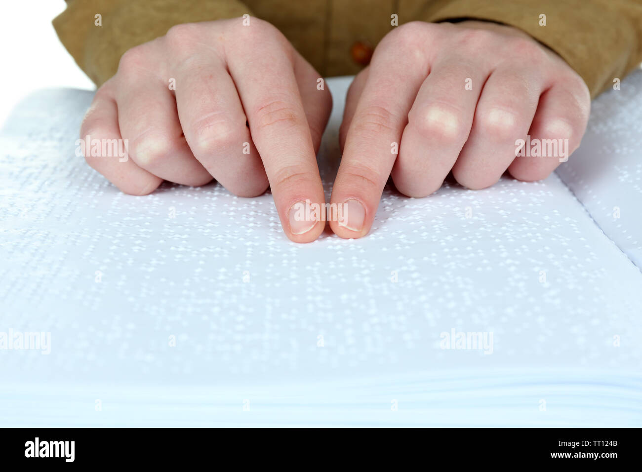 Blind girl reading school hi-res stock photography and images - Alamy