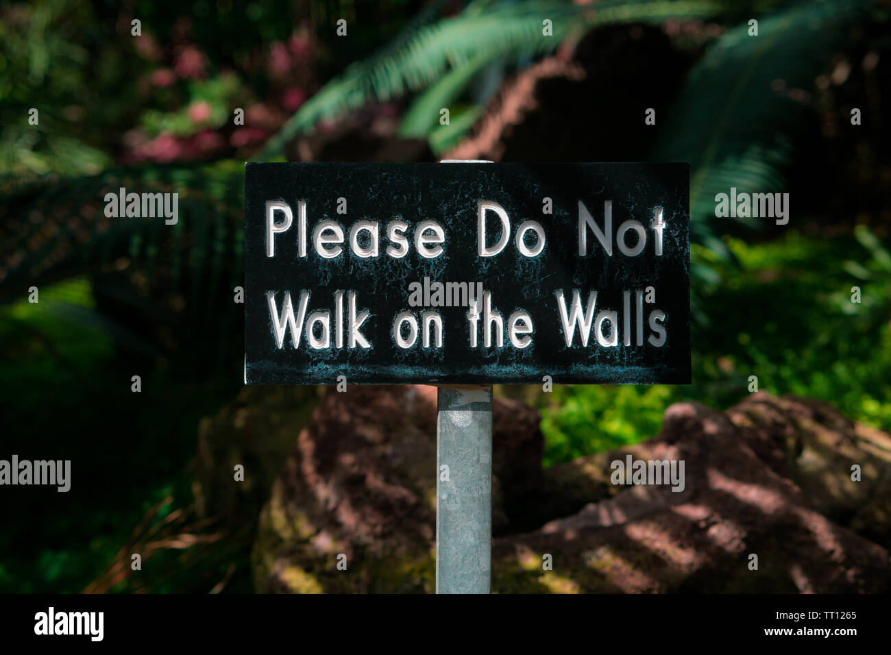 Please do not write on walls hi-res stock photography and images - Alamy