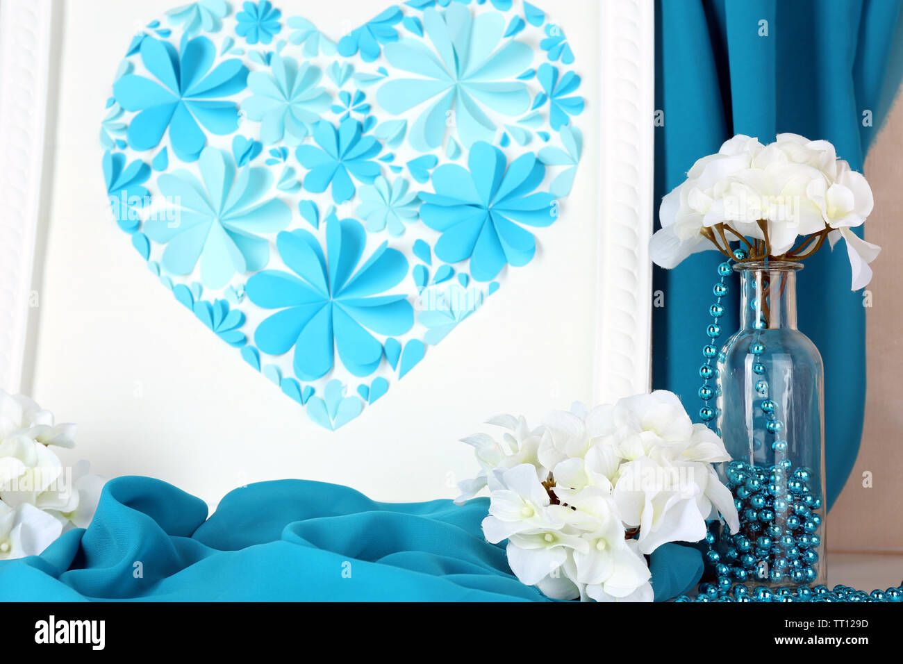 Home decor with handmade picture Stock Photo - Alamy