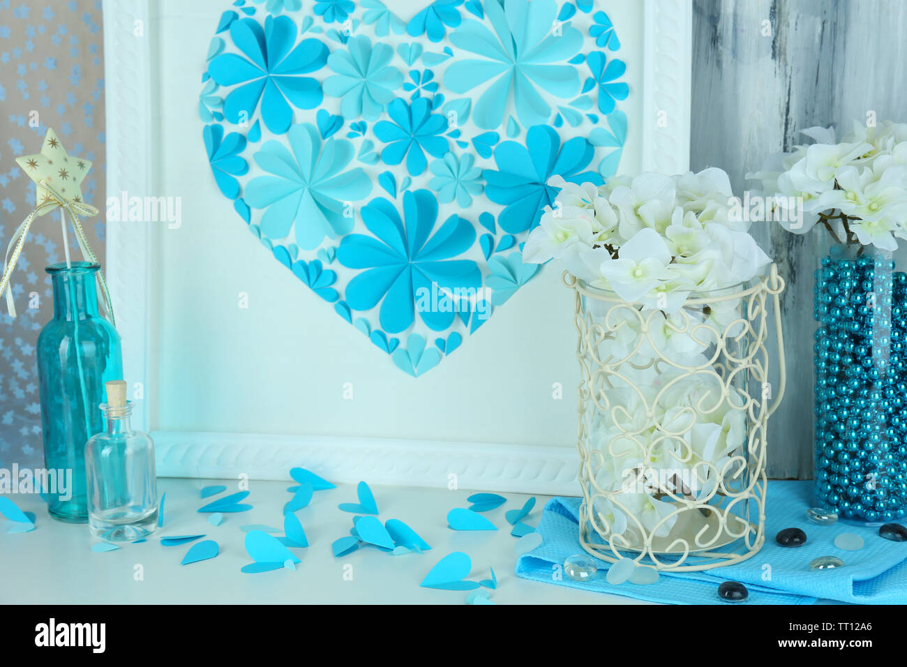 Home decor with handmade picture Stock Photo - Alamy