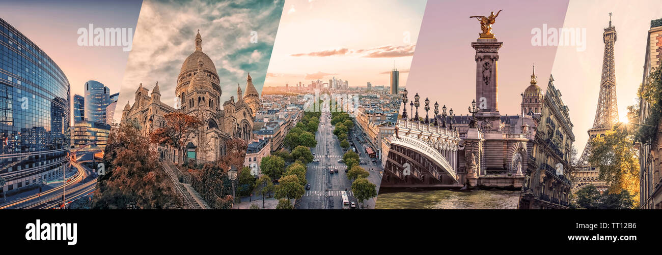 Famous European Landmarks Collage Stock Photos & Famous European ...