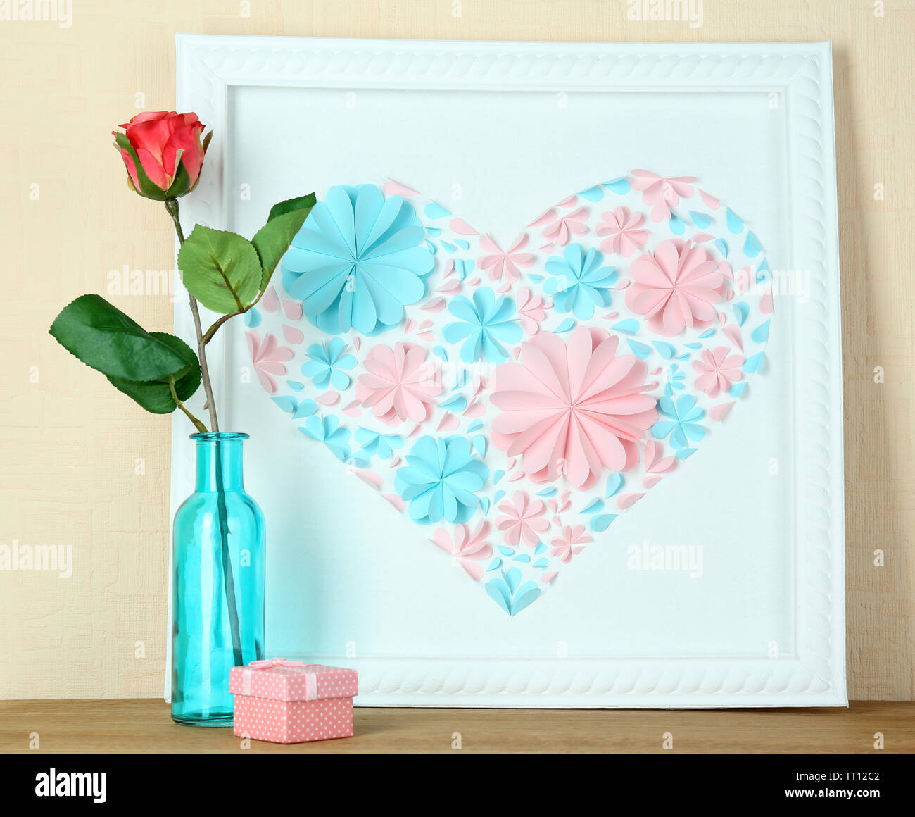 Home decor with handmade picture Stock Photo - Alamy