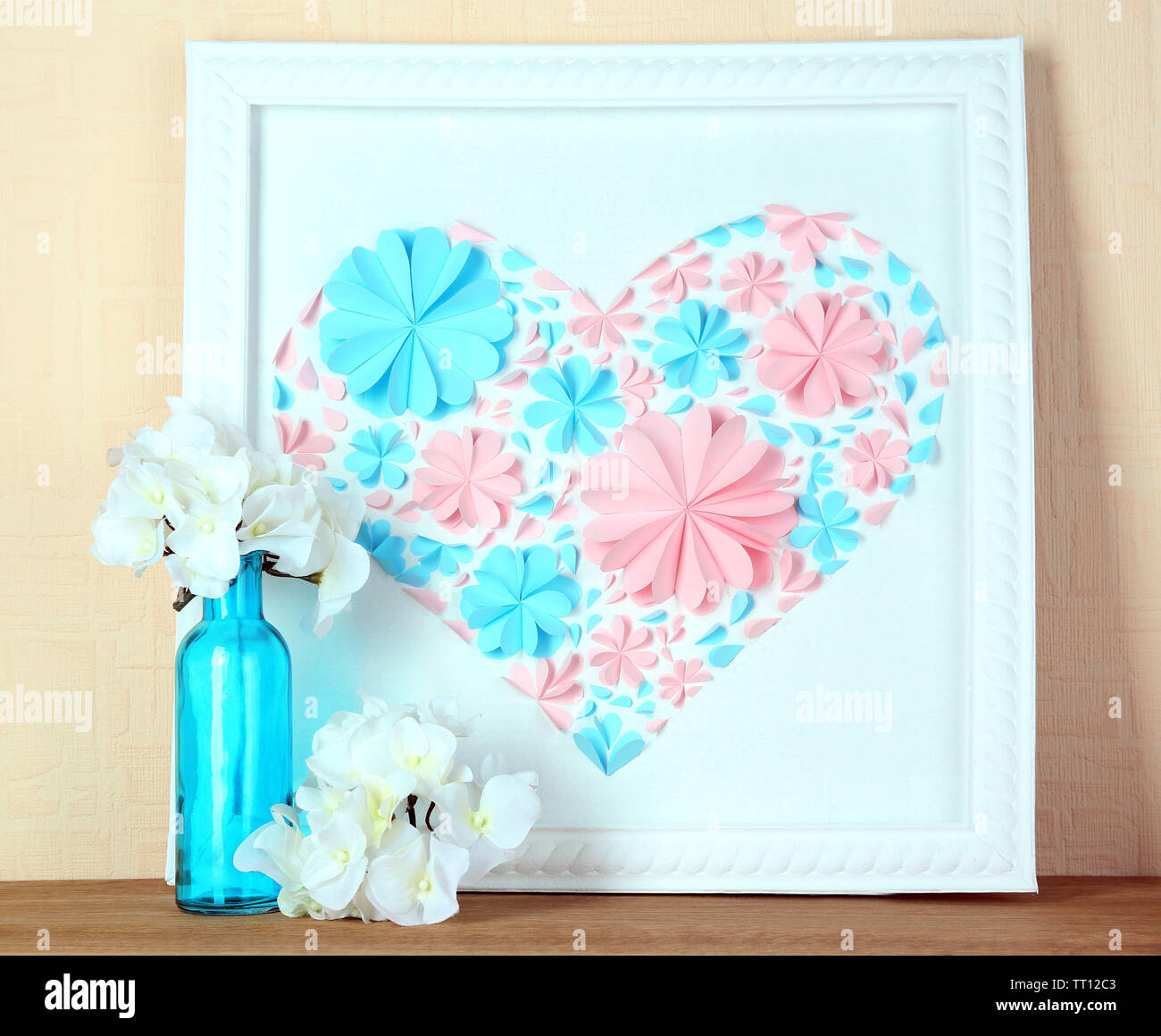 Home decor with handmade picture Stock Photo - Alamy