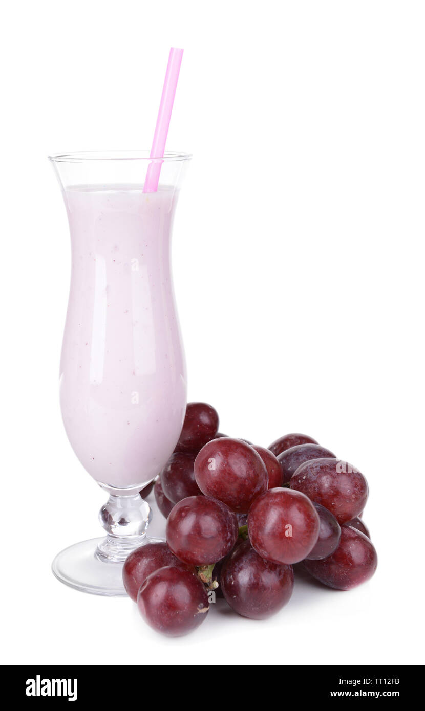 Milk shake isolated on white Stock Photo - Alamy