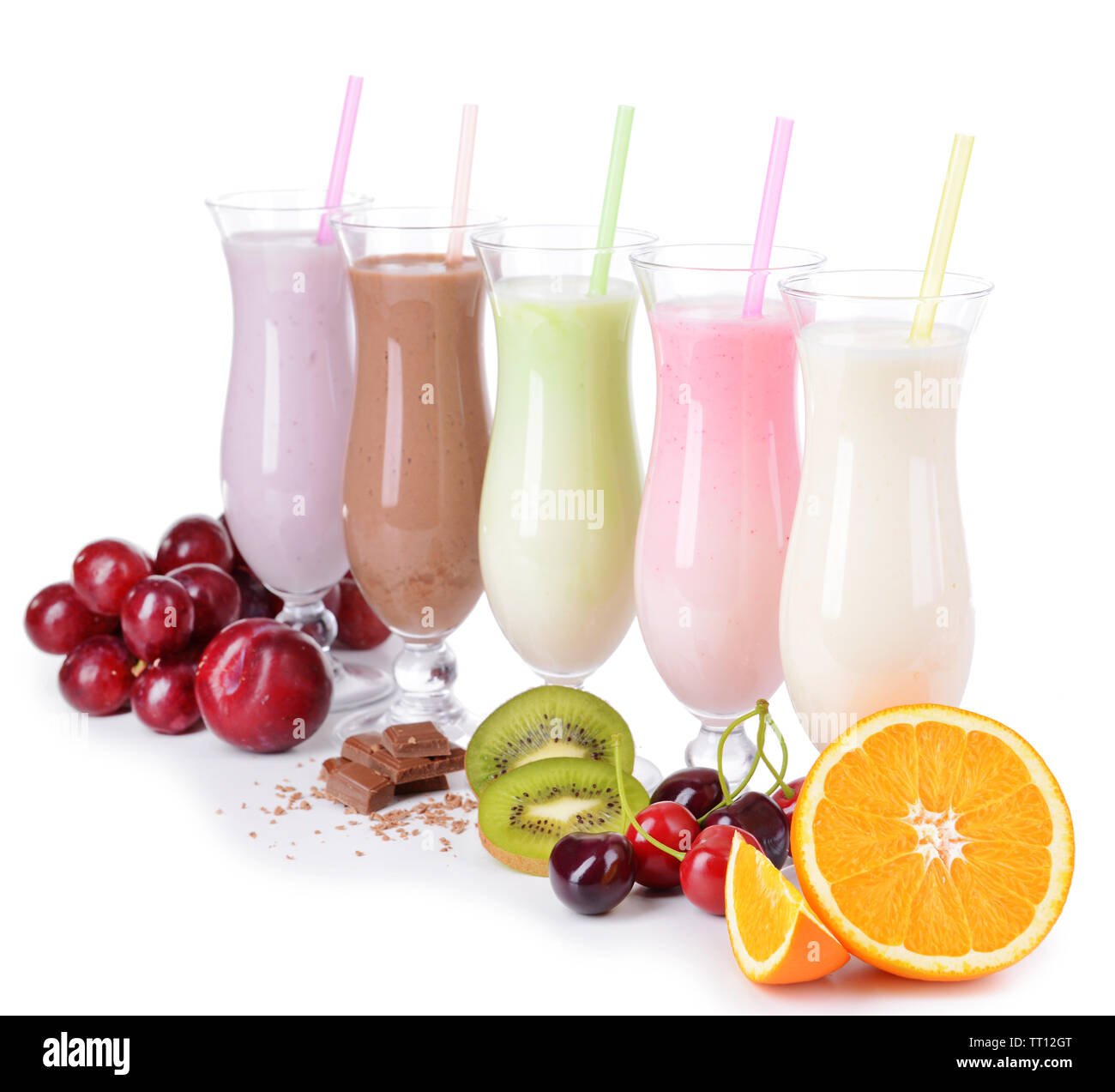 Fresh milk shakes cherry hi-res stock photography and images - Alamy