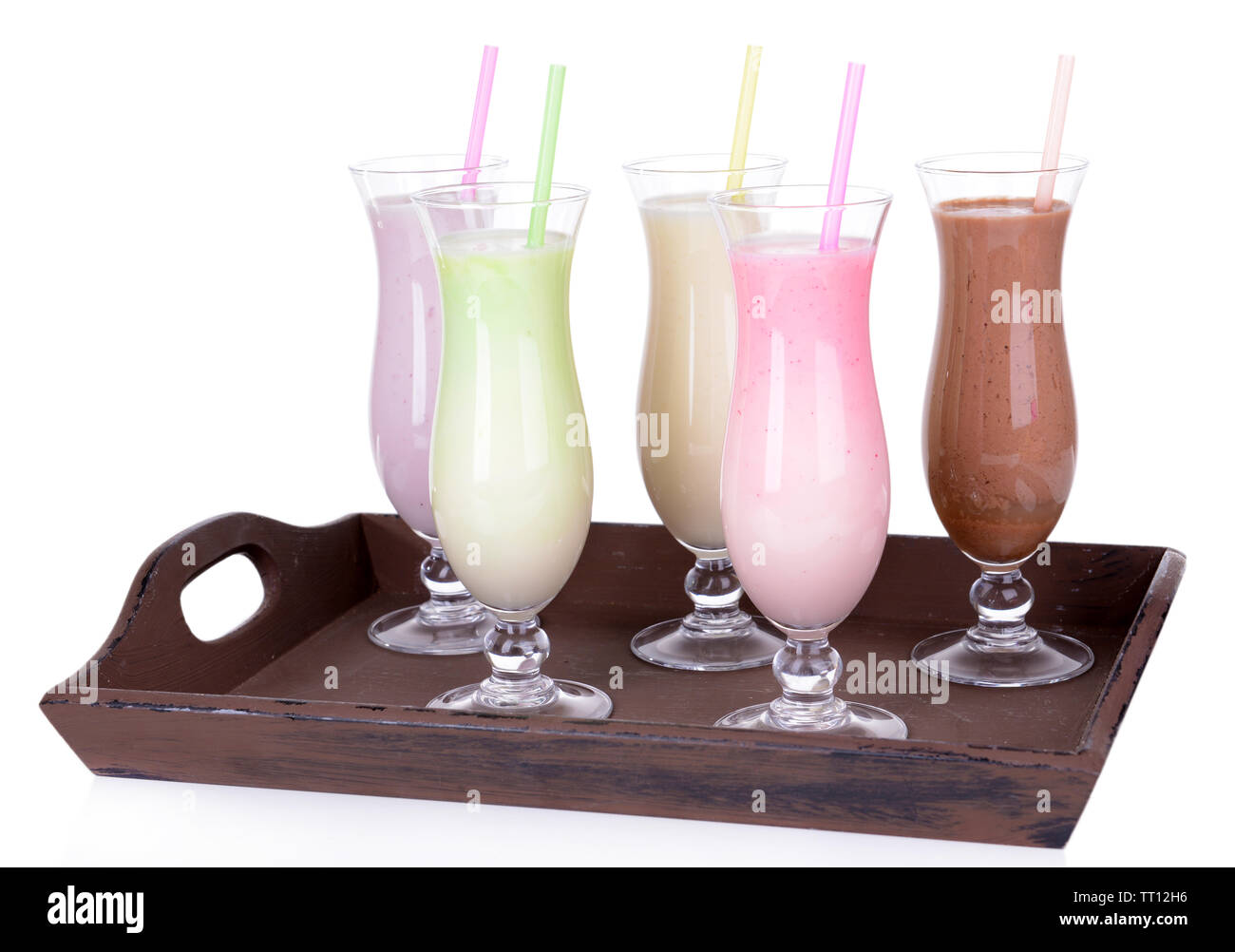 Creamy cocktail on tray hi-res stock photography and images - Alamy