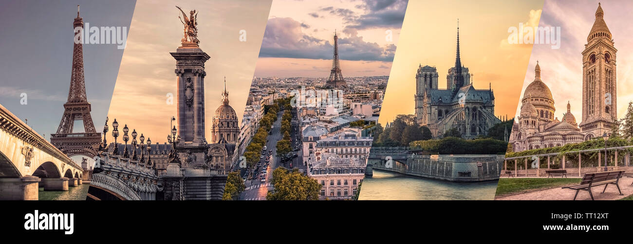 Famous European Landmarks Collage Stock Photos & Famous European ...