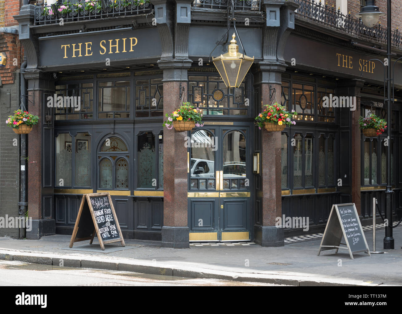 The Ship public house and restaurant in Wardour Street, Soho, London ...