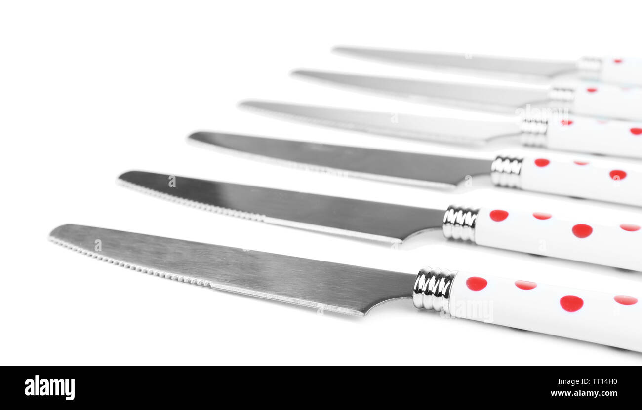 Silver knives Cut Out Stock Images & Pictures - Alamy