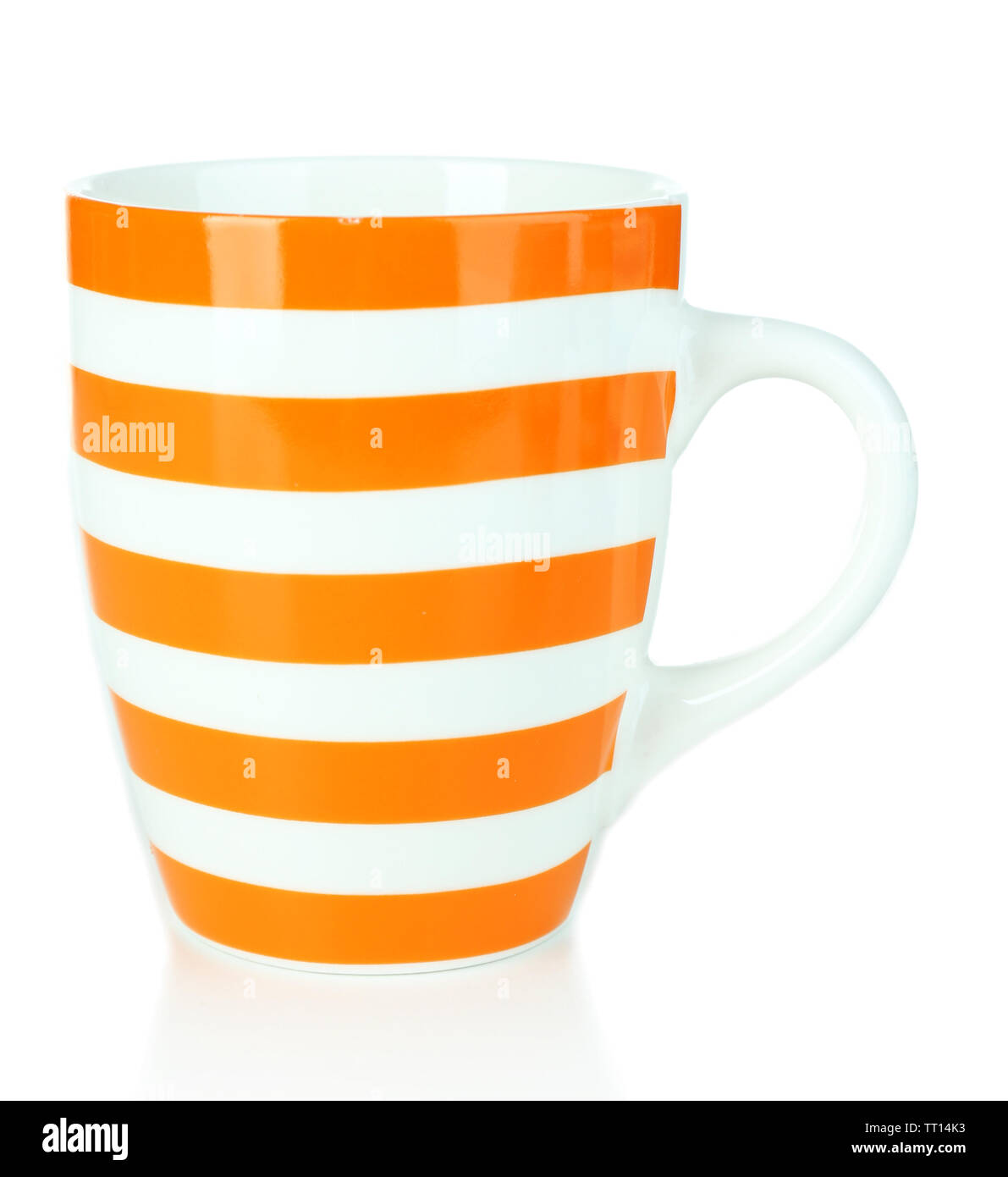Color empty mug isolated on white Stock Photo - Alamy