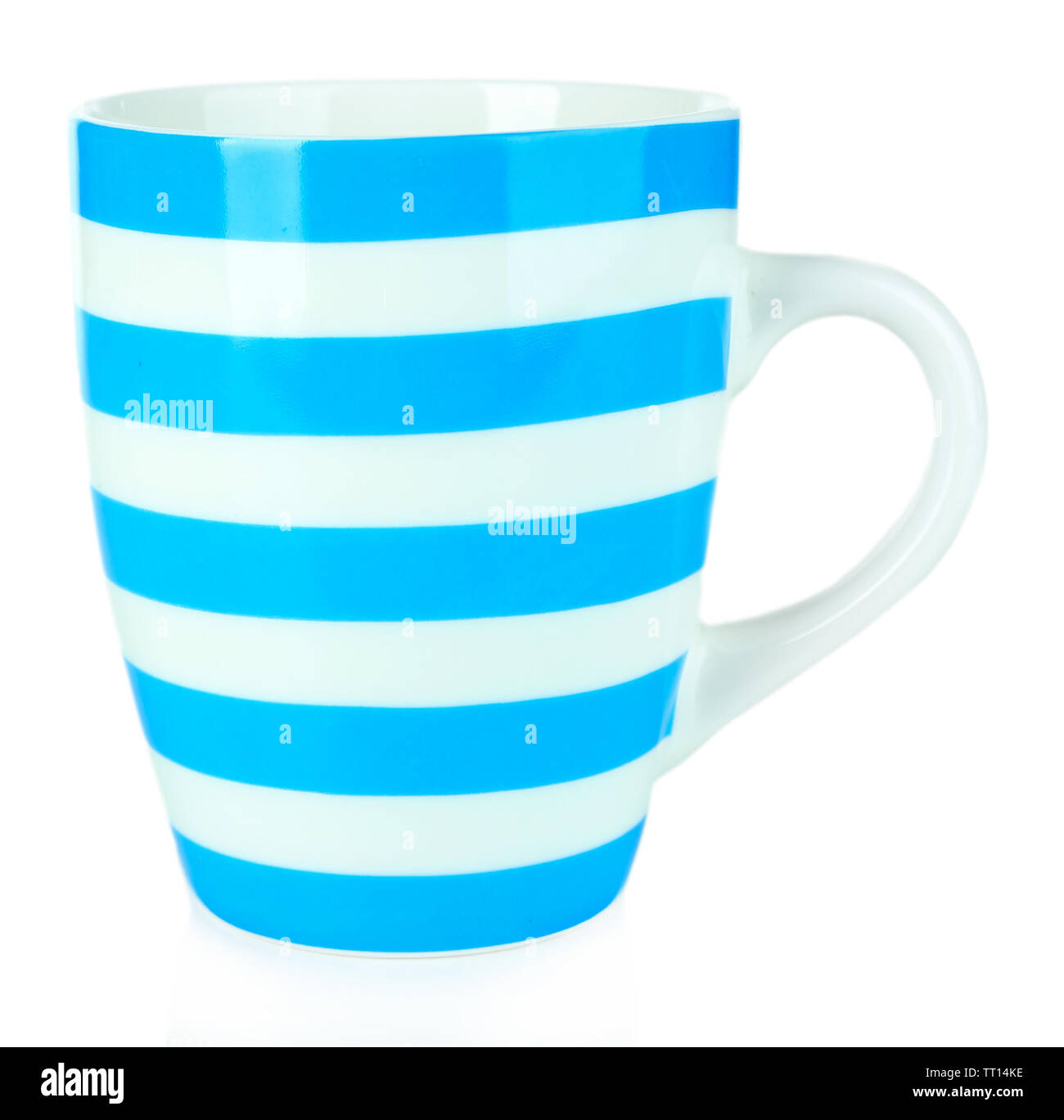Color empty mug isolated on white Stock Photo - Alamy