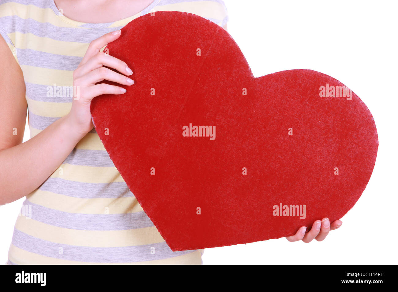 Girl holding big gray hi-res stock photography and images - Alamy