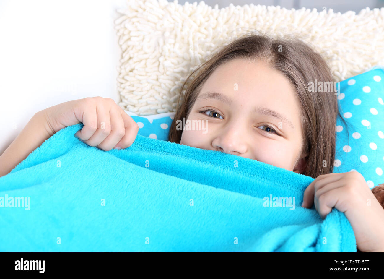 Beautiful little girl sleeping, close-up Stock Photo - Alamy