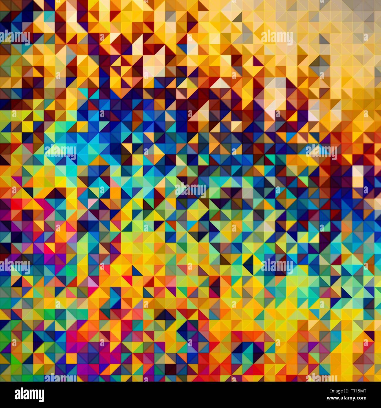 squares and triangles isometric abstract conceptual colorful background ...