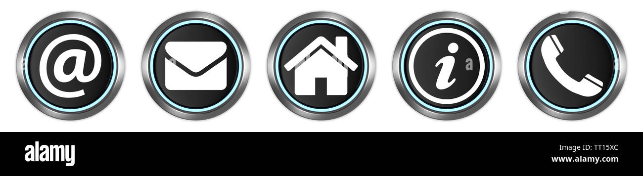 symbol icons for the internet - Illustration Stock Photo - Alamy