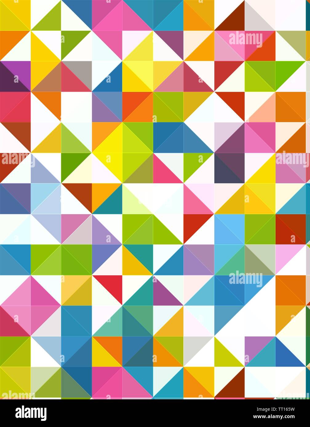 squares and triangles isometric abstract conceptual colorful background ...