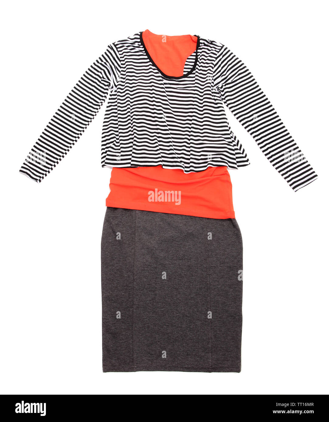 Female clothing isolated on white Stock Photo - Alamy