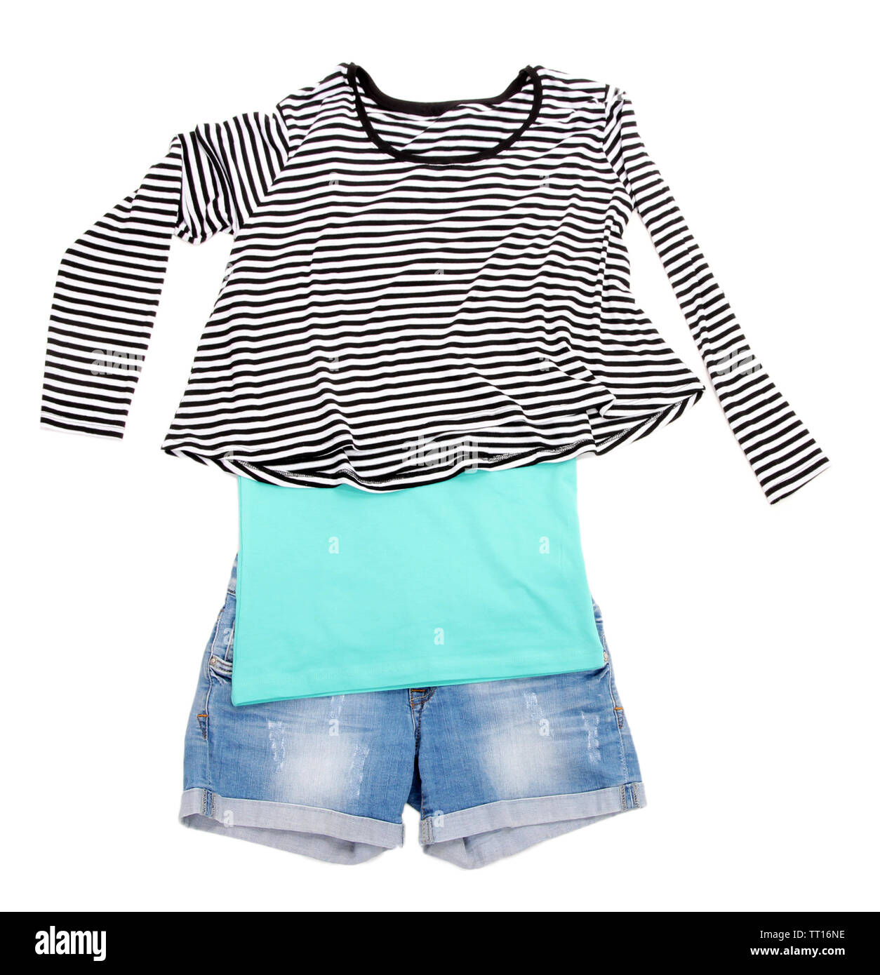 Female clothing isolated on white Stock Photo - Alamy