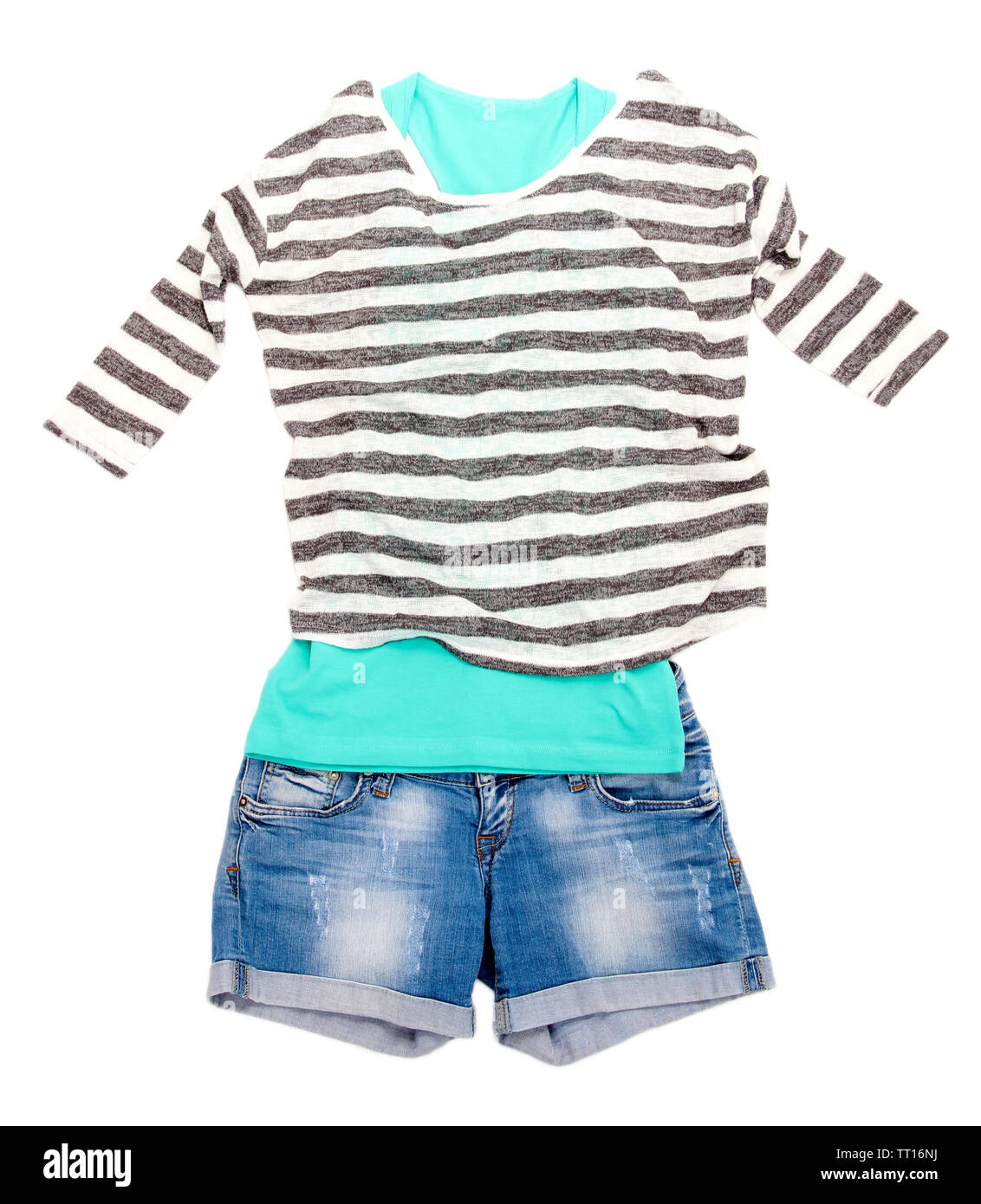 Female clothing isolated on white Stock Photo - Alamy