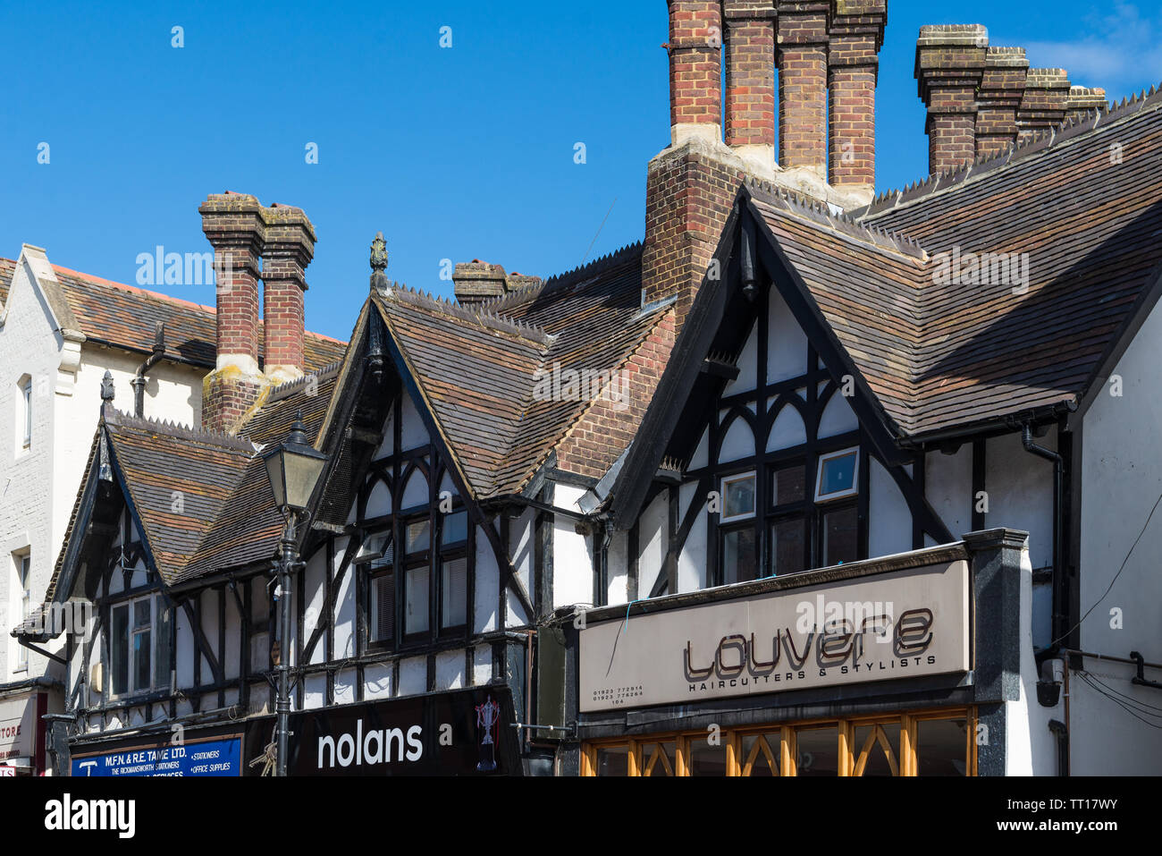 Shops in the high street hi-res stock photography and images - Alamy