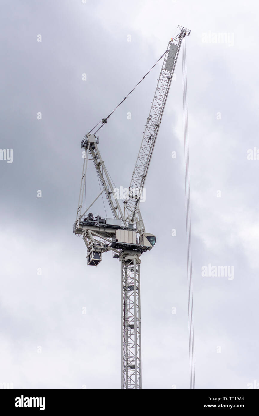 Large tall construction cranes Stock Photo - Alamy