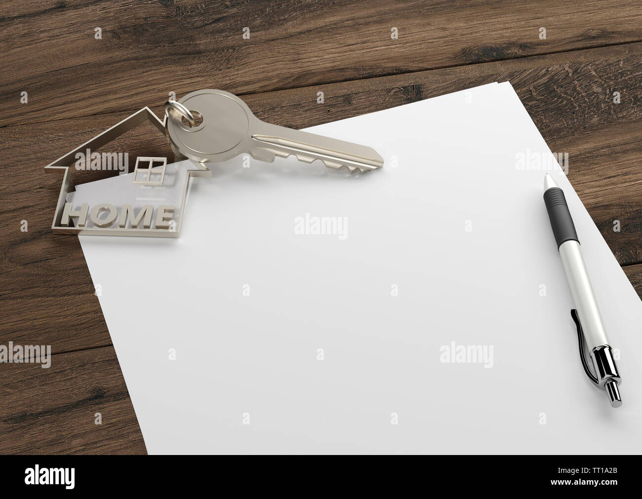House Key - Illustration Stock Photo - Alamy